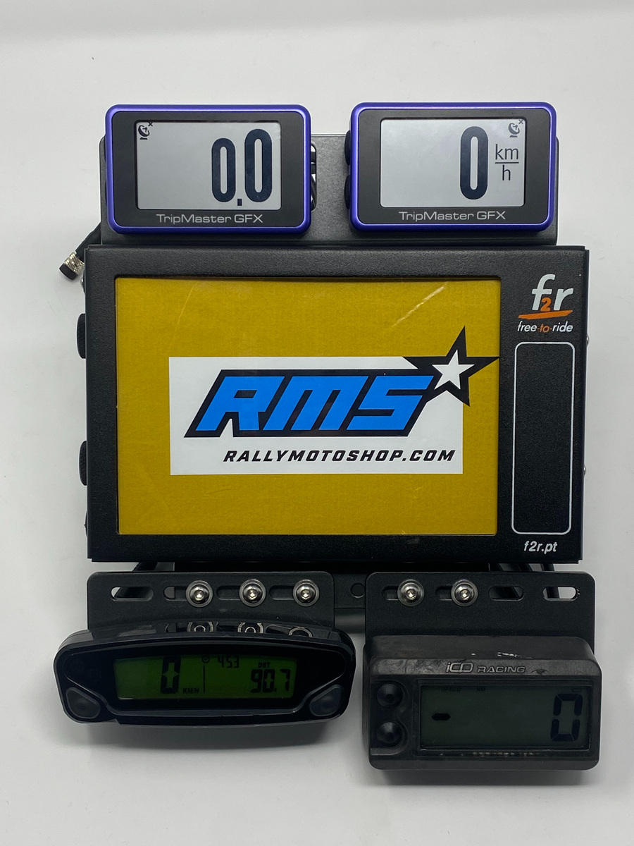 RMS Modular Roadbook System Tripmeter/RallyComp Plate – Rally Moto Shop